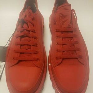 adidas | Shoes | Adidas X Raf Simons Detroit Runner Red Shoes Sz 1 ...